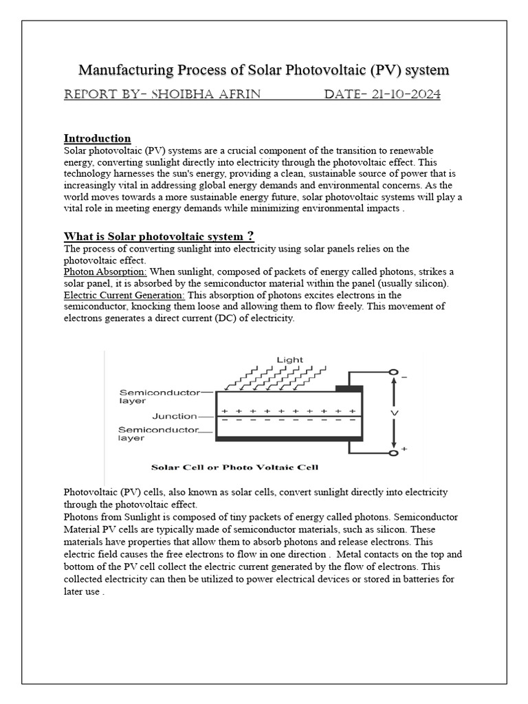 PV Module Manufacturing Process | PDF | Photovoltaics | Solar Cell