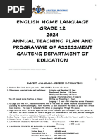 Grade 10 - English HL - Programme of Assessment - 2025 - Se - Gde - FS ...