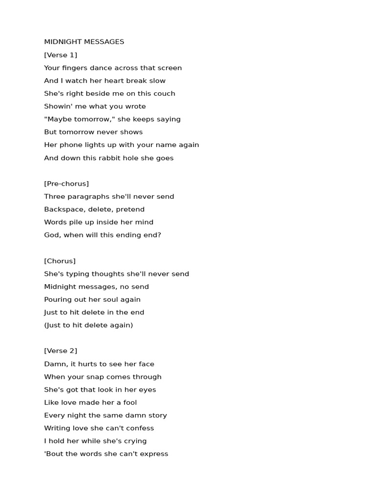 MIDNIGHT MESSAGES | PDF