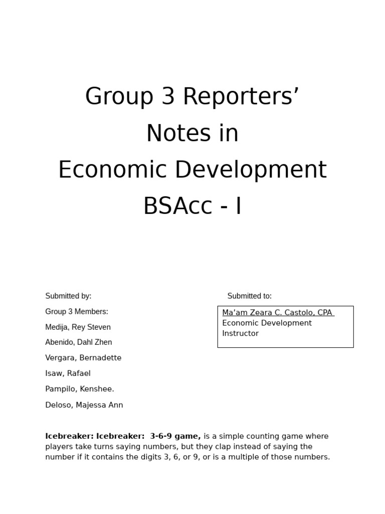 Economic Development and Population Growth | PDF | Family Planning ...