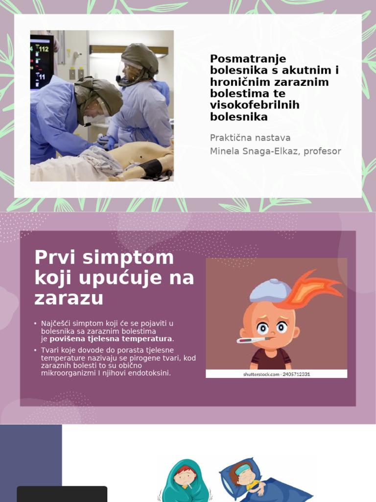 Izgled Infektivnog Bolesnika | PDF