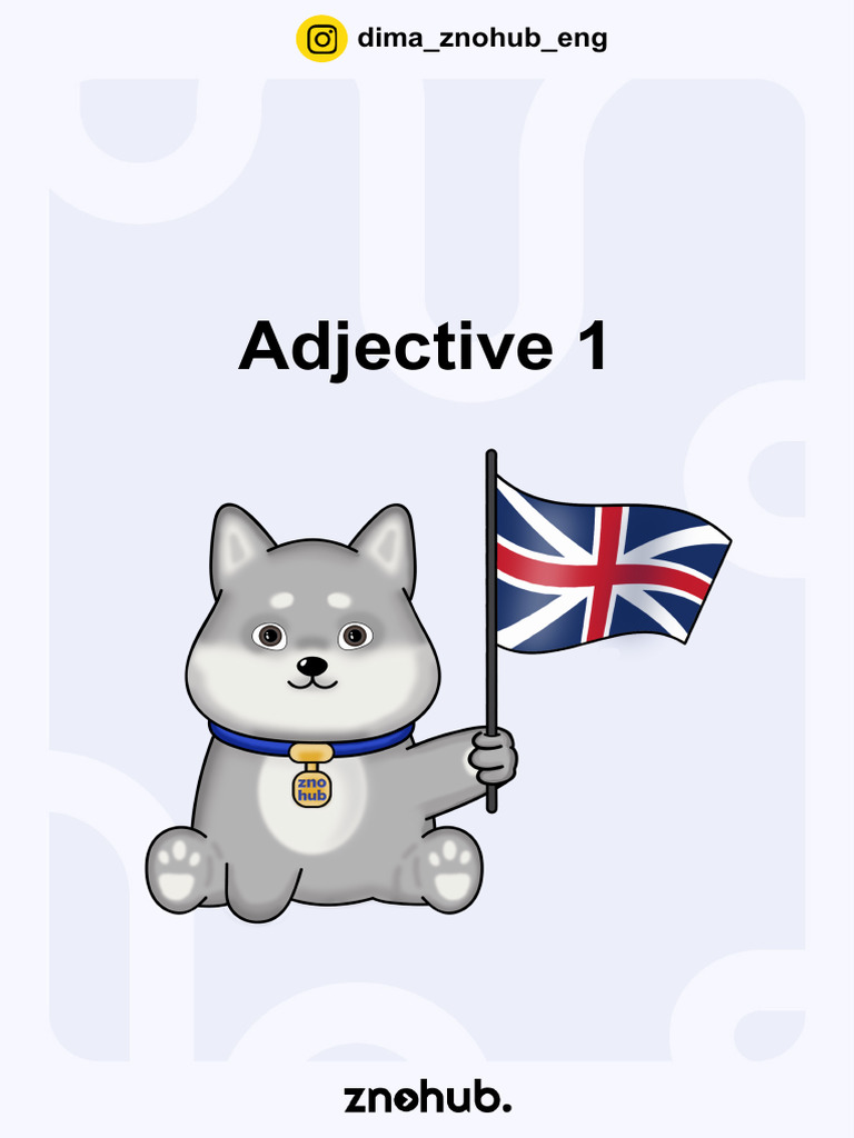 Adjective 1 | PDF
