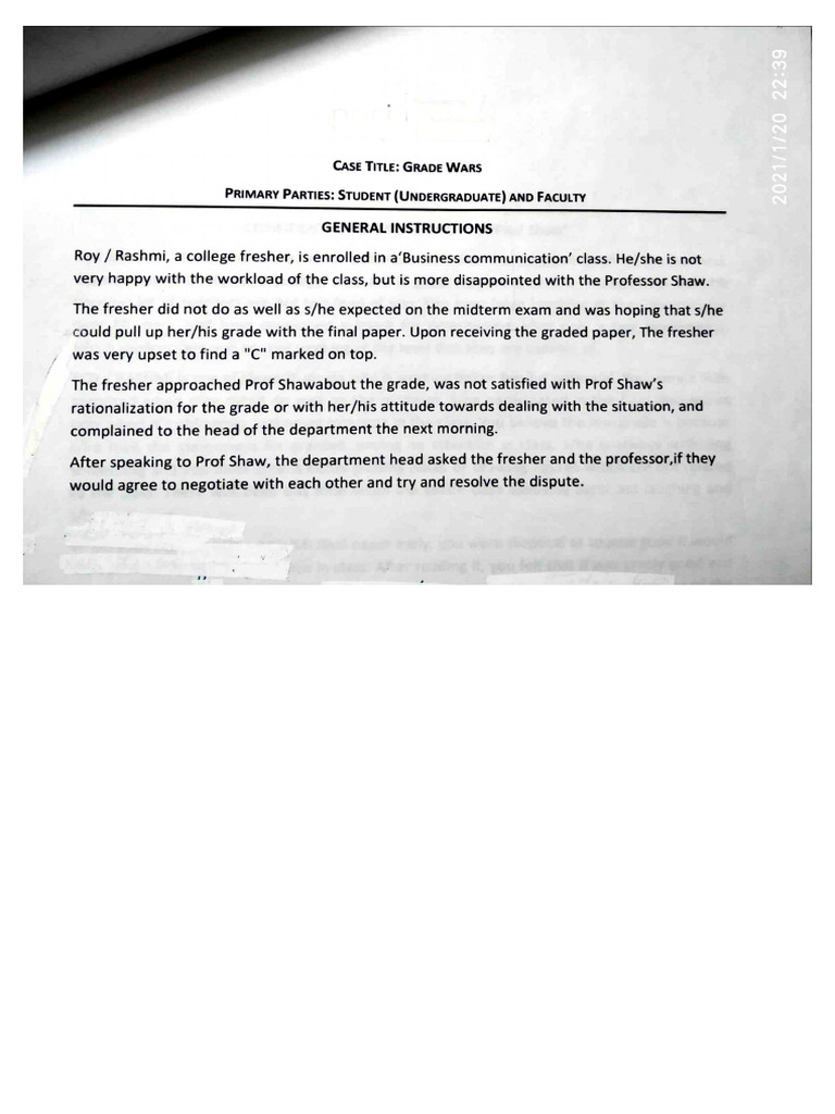 Adr Problem 6 - Negotiation | PDF