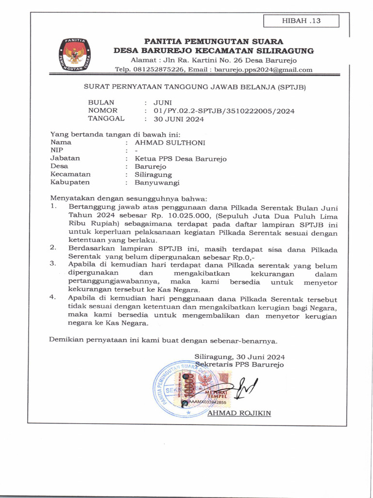 SPTJB Sharing Juni | PDF