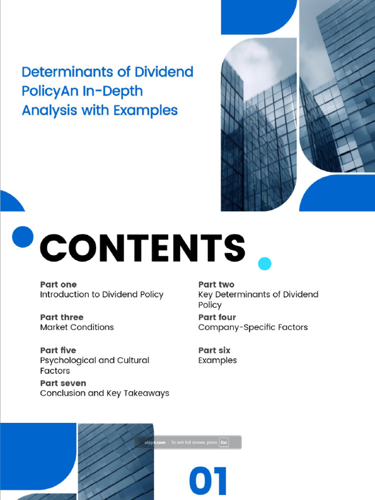 Dividend Policies | PDF