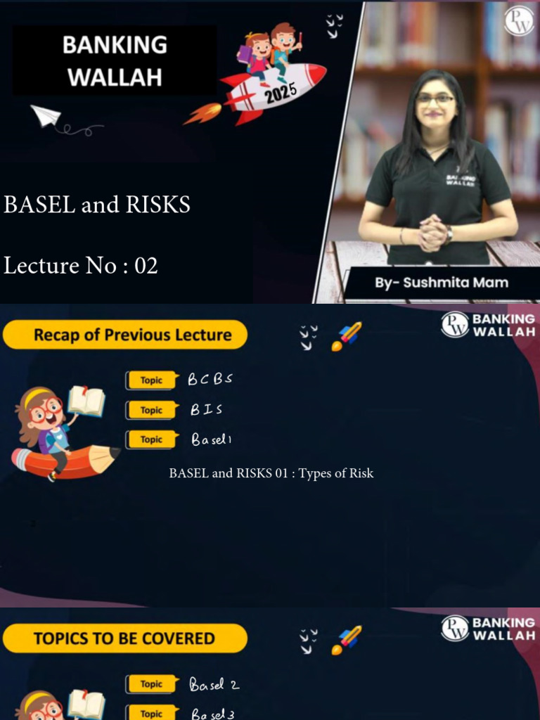 BASEL and RISKS 02 - Class Notes | PDF