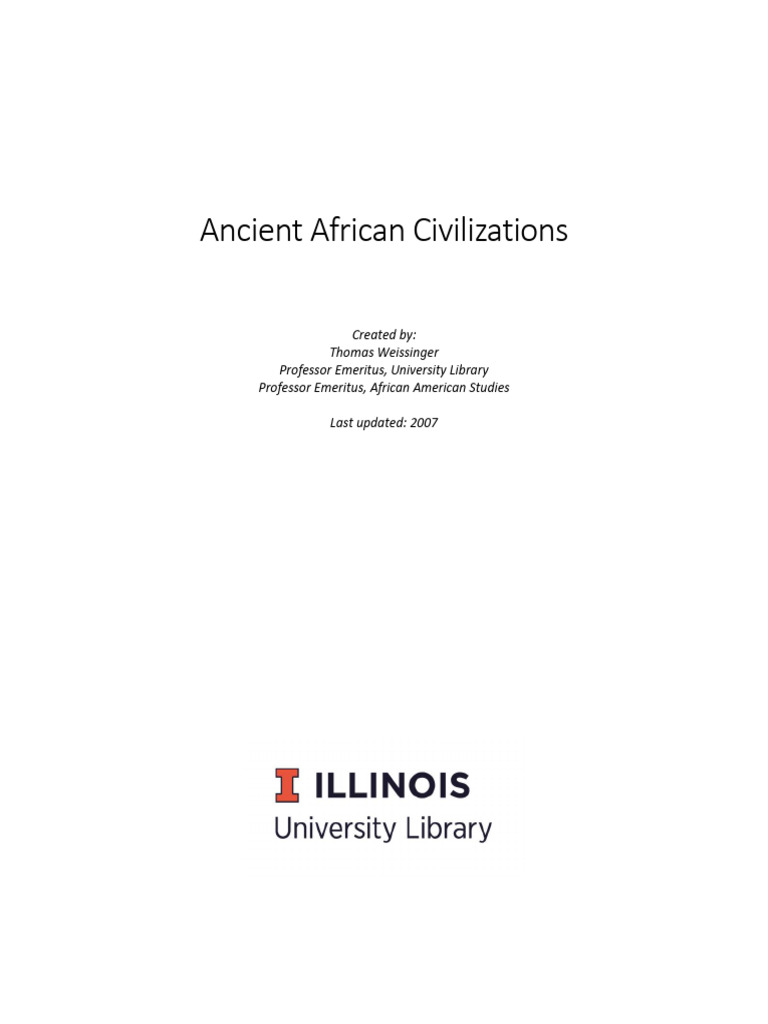Ancient African Civilizations | PDF | Africa