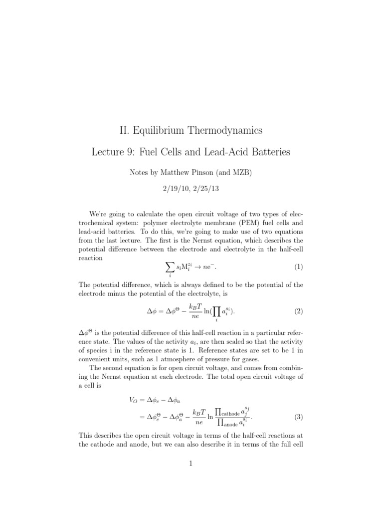 Fuel Cell Reactions and Electron Transfer | PDF | Electrode | Anode