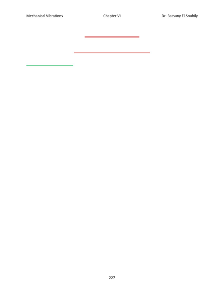 Mechanical Vibration VI | PDF | Normal Mode | Mechanics