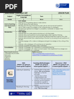 Lesson Plan Gr4 English FAL T3 W1&2 | PDF | Lesson Plan | Verb
