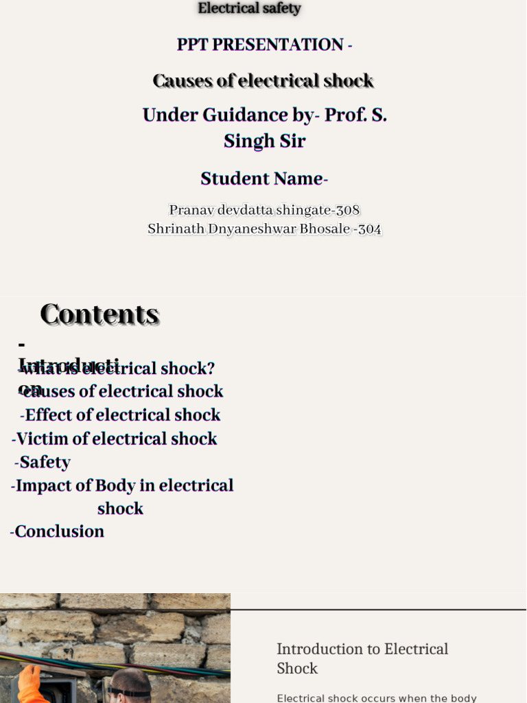 Understanding Electrical Shock Risks | PDF