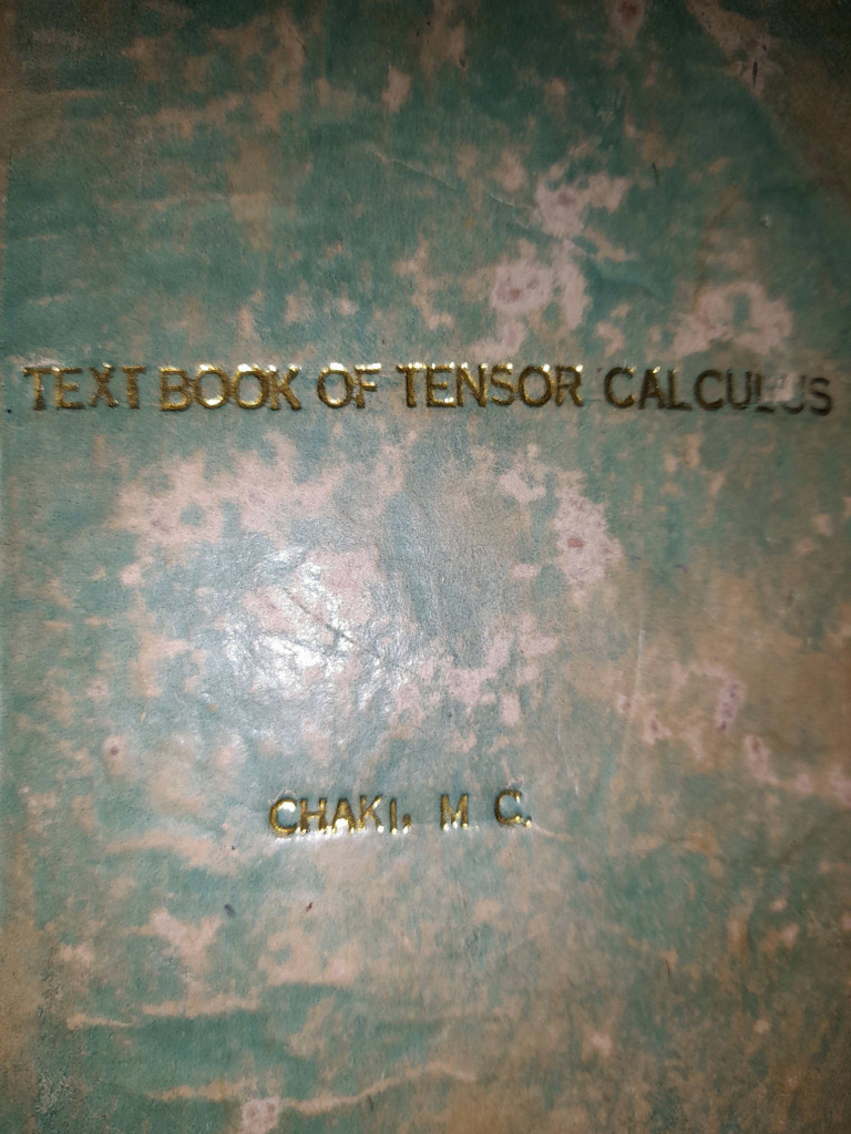Textbook of Tensor Calculus - M. C. Chaki | PDF