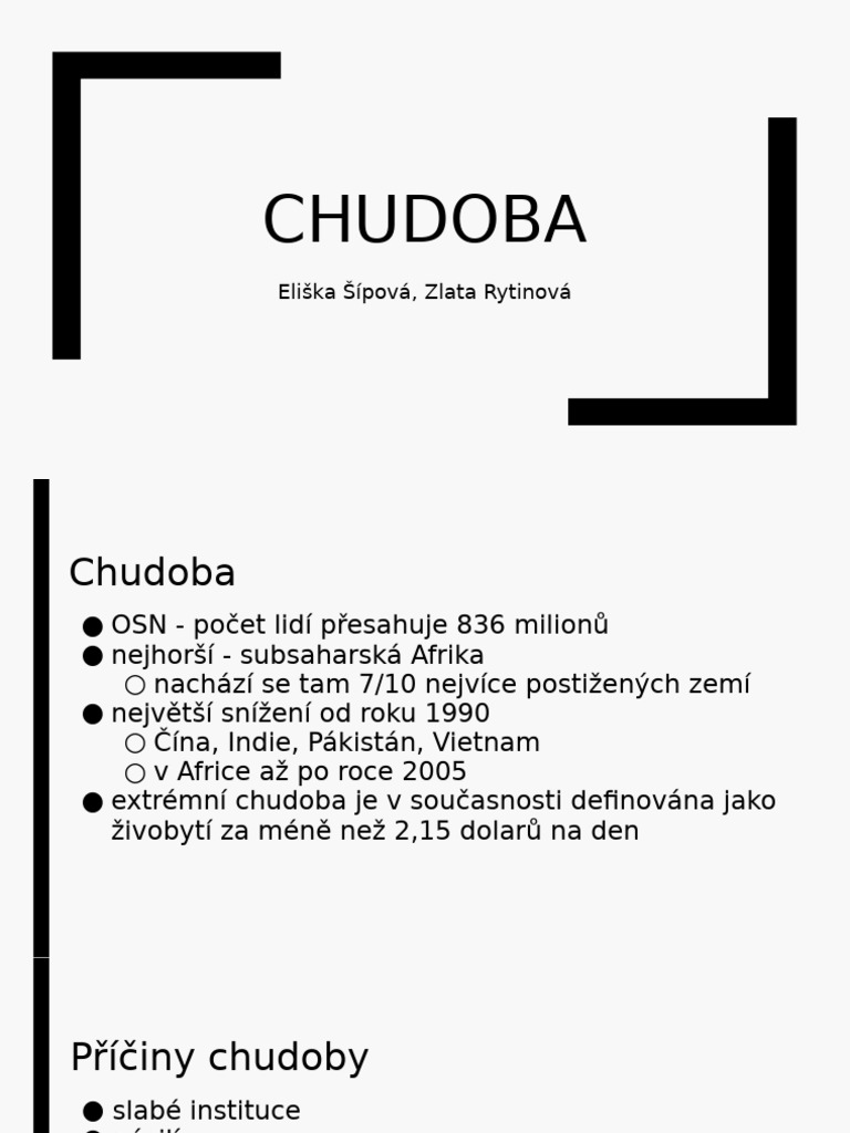 Chudoba Ve Světě | PDF