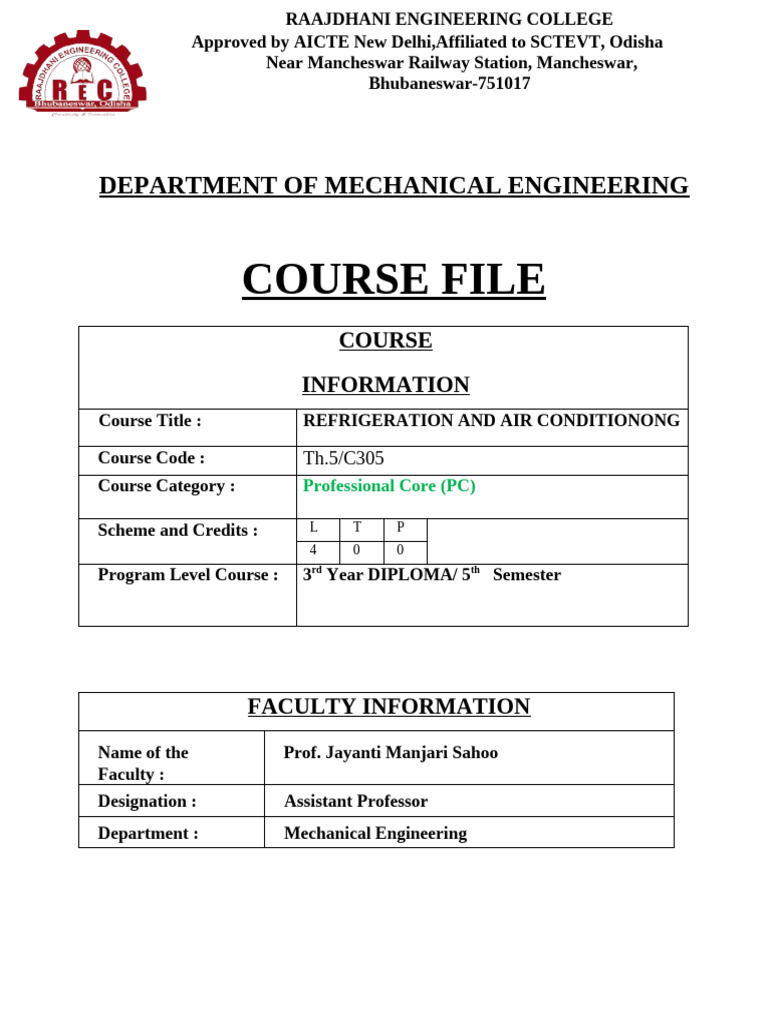 Rac CF-1 | PDF | Refrigeration | Mechanical Engineering