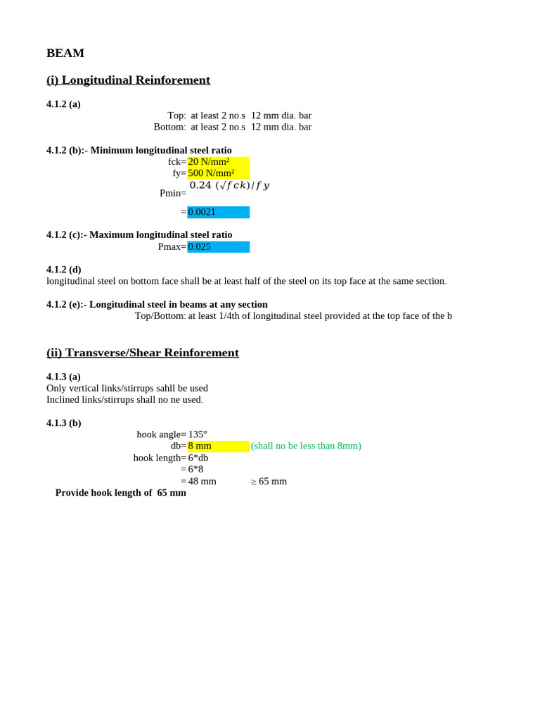 Reinforcement Detailing | PDF