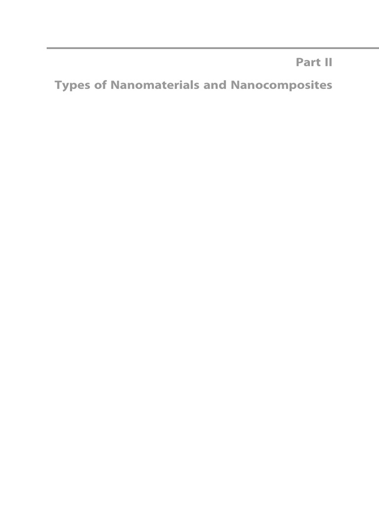 Types of Nanomaterials and Nanocomposites | PDF