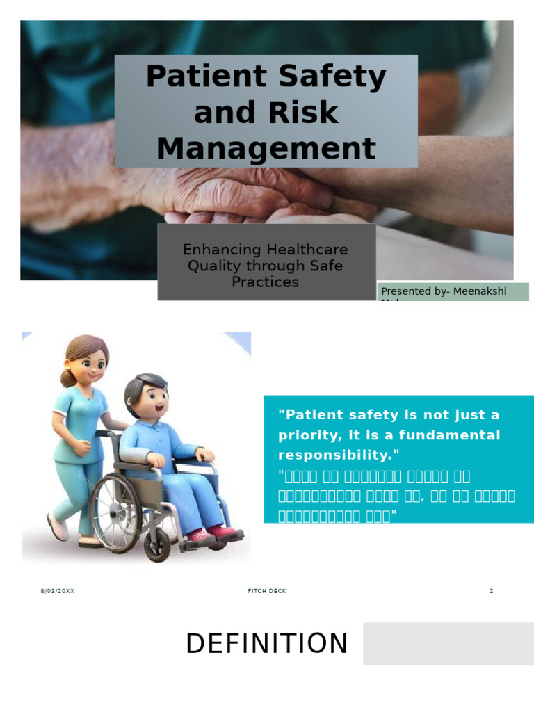 Patient Safety and Risk Management | PDF | Patient Safety | Risk