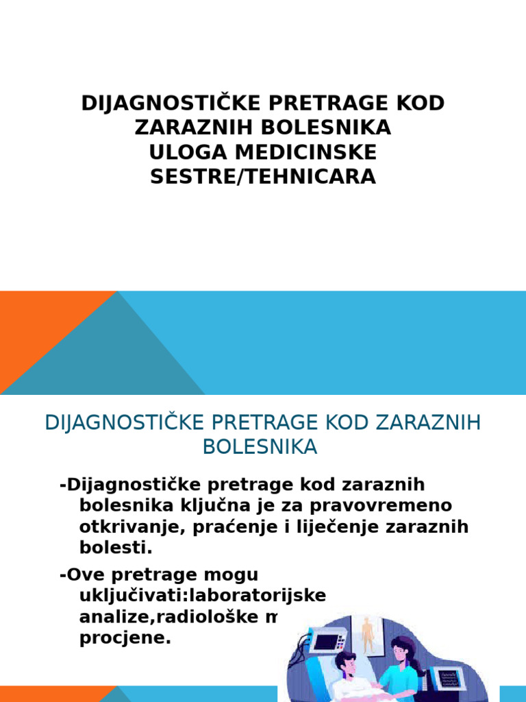 DIJAGNOSTIČKA PRETRAGA KOD ZARAZNIH BOLESNIKA I ULOGA MEDICINSKE (3) | PDF
