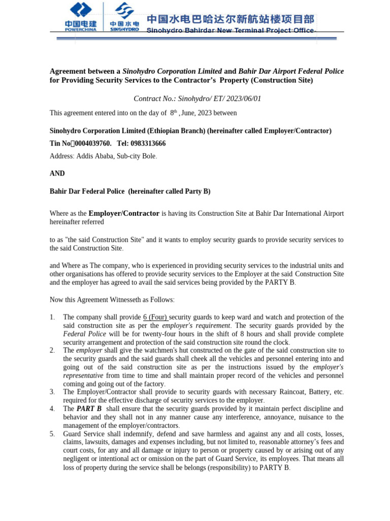 Agreement Federal Police | PDF | Employment | Indemnity