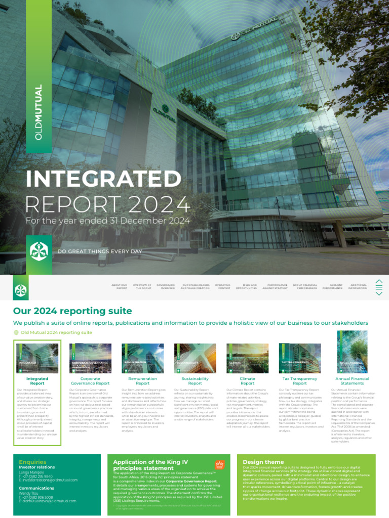 Integrated Report 2024 | PDF | Audit | Governance