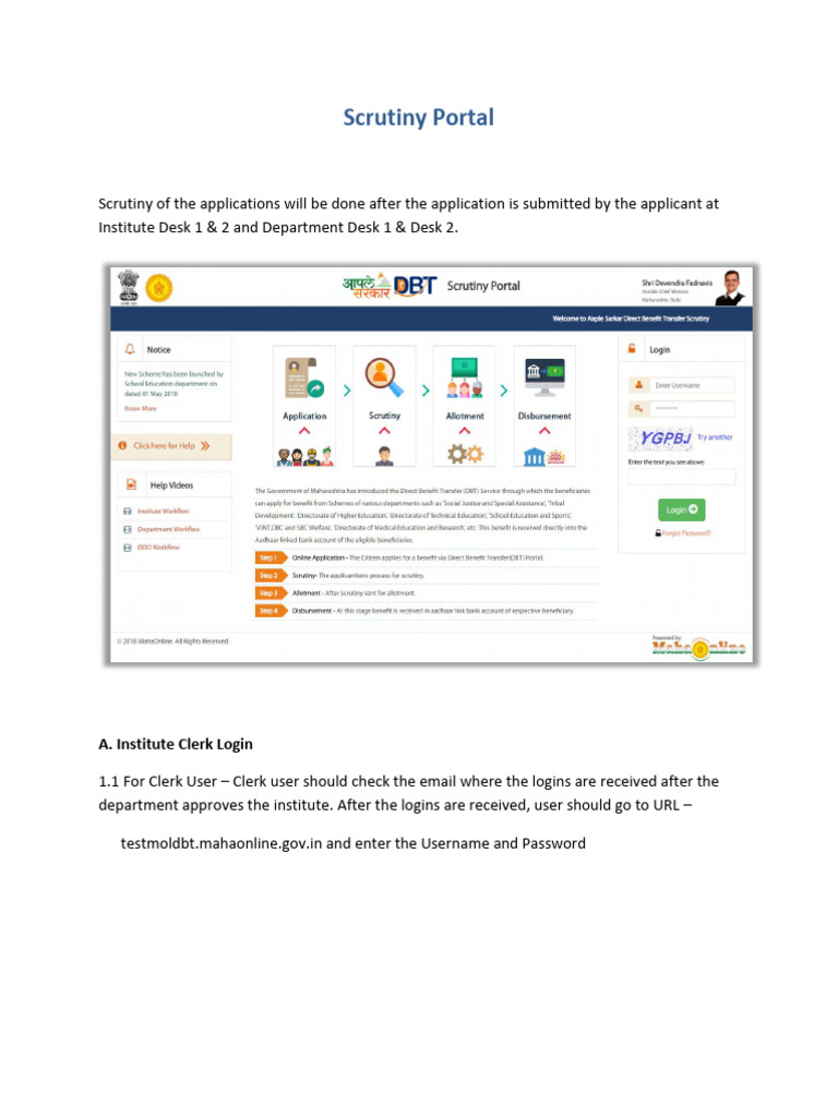 Application Scrutiny Process Overview | PDF | Login | User (Computing)