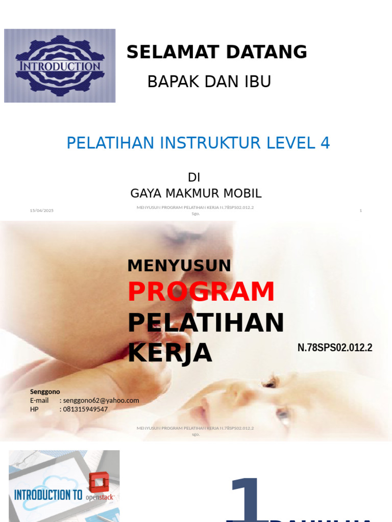 Menyusun Program Pelatihan Kerja N 78SPS02 012 2 Sgo Pribadi Rev3 | PDF