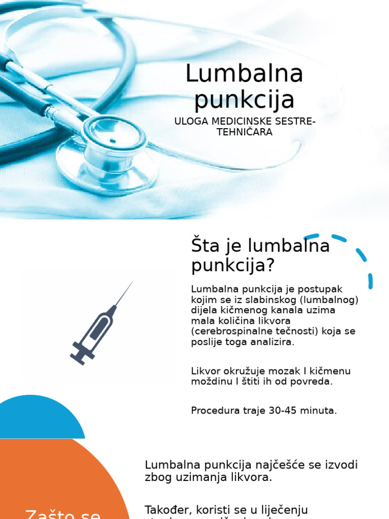 Lumbalna Punkcija | PDF