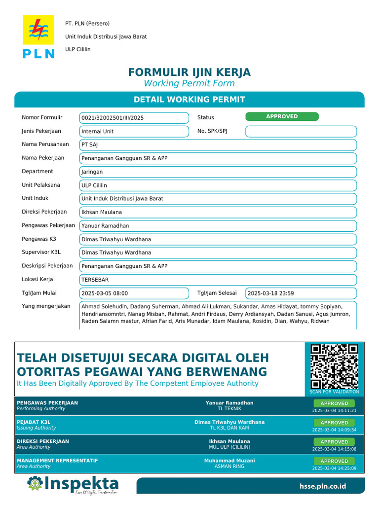 Gangguan SR APP 05-18 Mar 2025 | PDF