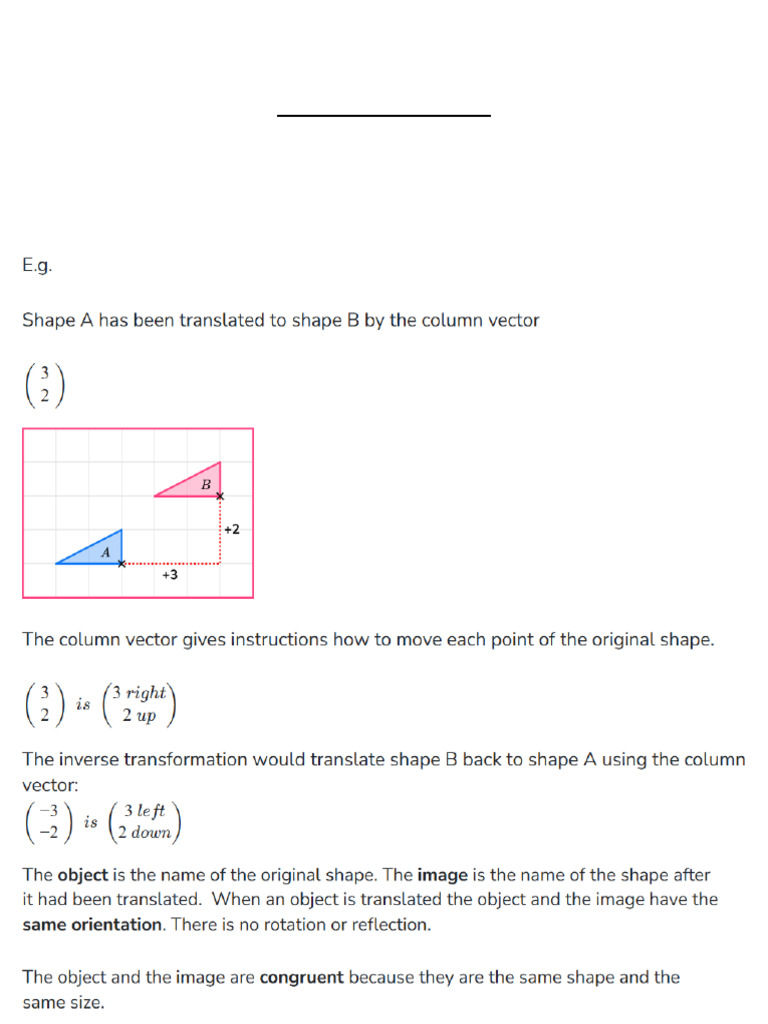2D Shapes Translation | PDF