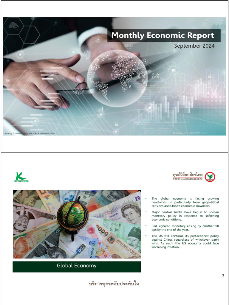 Kasikornbank PCL Monthly Report 20241015 WC000000003047784026 | PDF | Price Of Oil | Recession