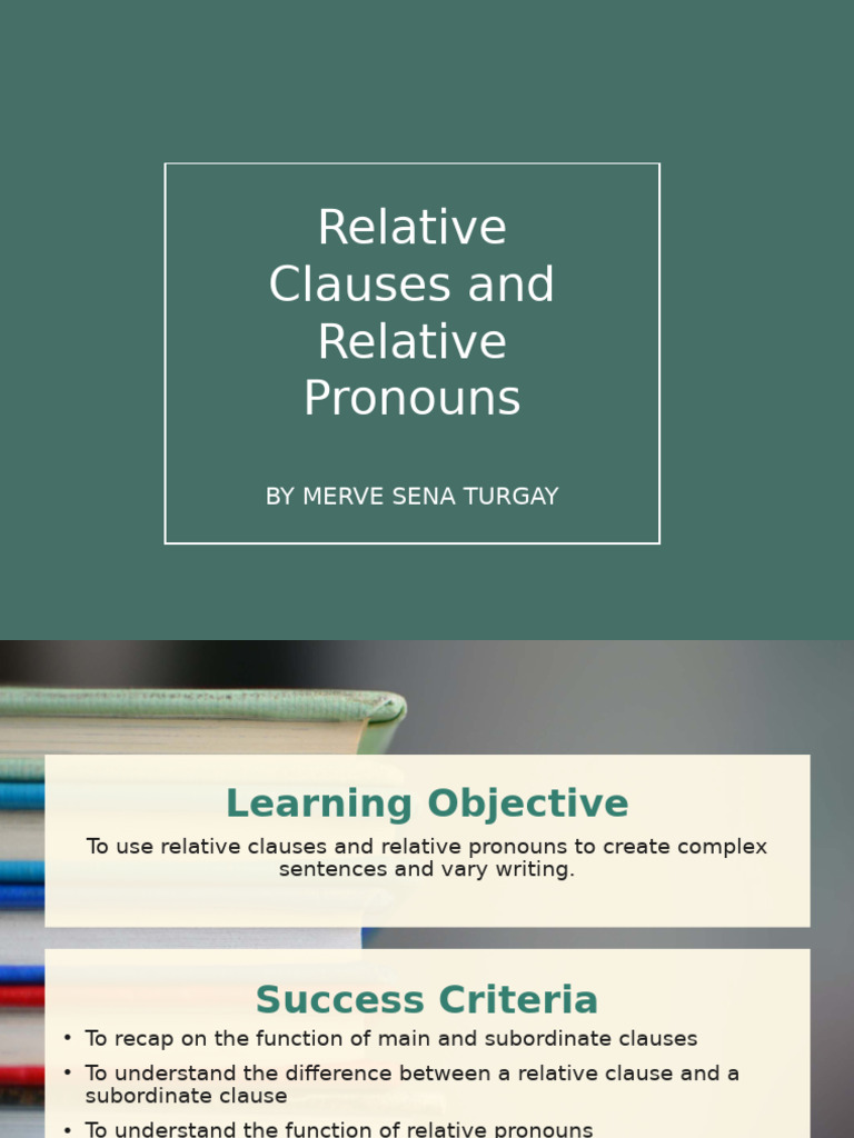 Understanding Relative Clauses & Pronouns | PDF | Clause | Pronoun