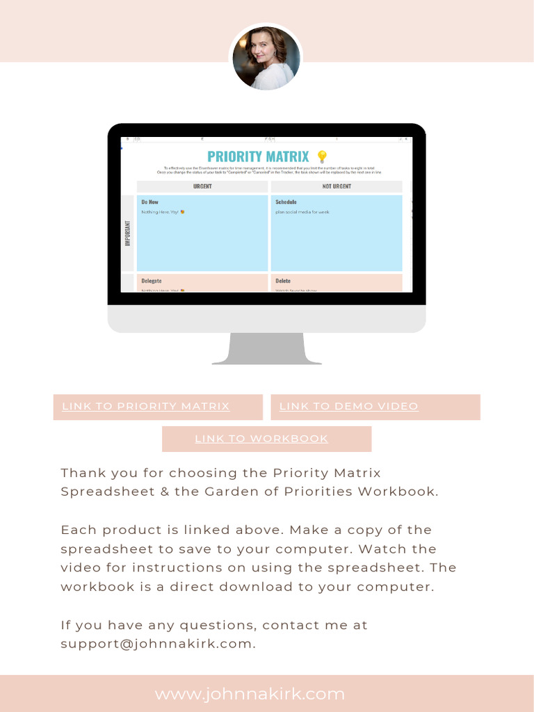 Priority Matrix - Johnna Kirk | PDF