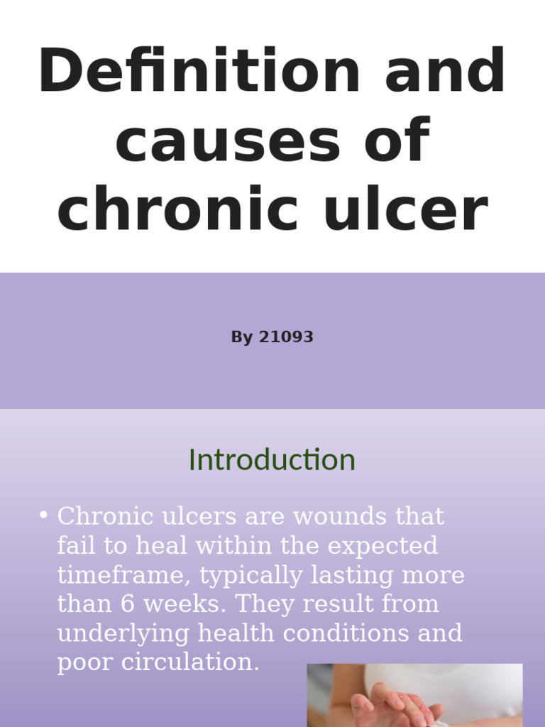 Causes and Types of Chronic Ulcers | PDF | Vein | Medicine