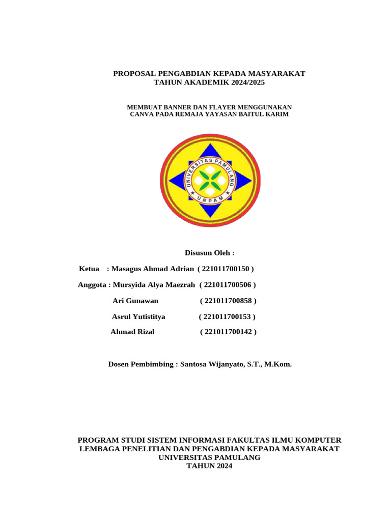Rev Proposal PKM Mandiri | PDF