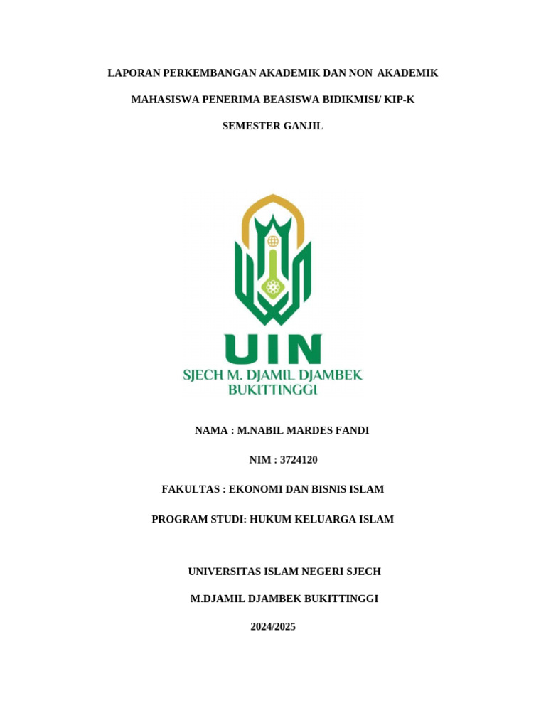 Laporan Prestasi Mardes 2024/2025 | PDF