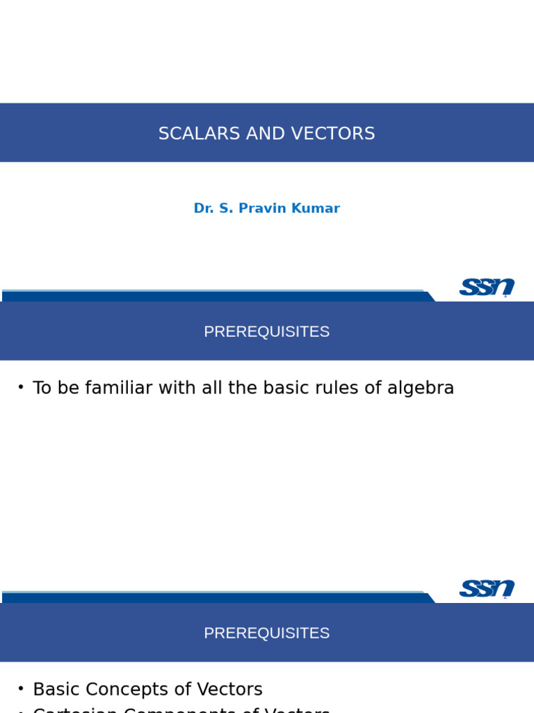Scalars and Vectors + Resoultion and Components of Forces | PDF | Force | Euclidean Vector