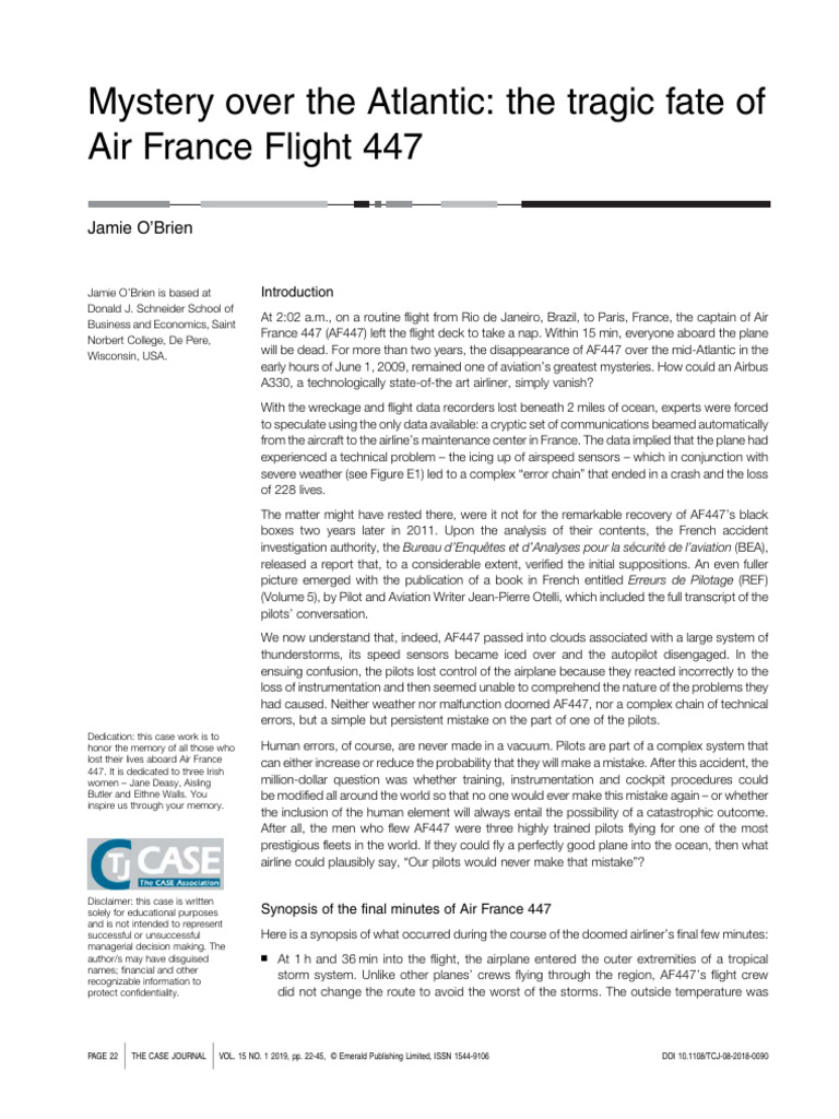 Case Study BPF | PDF | Aviation | Aircraft