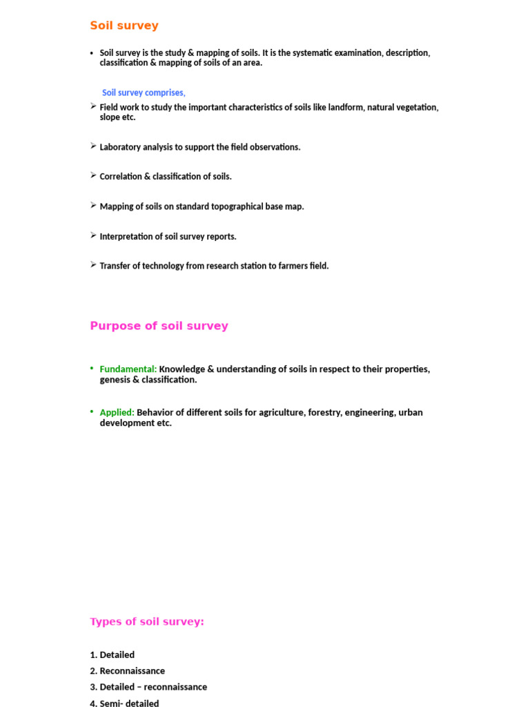 Lec 19-20 Soil Survey and Capability Classes | PDF | Soil | Agriculture
