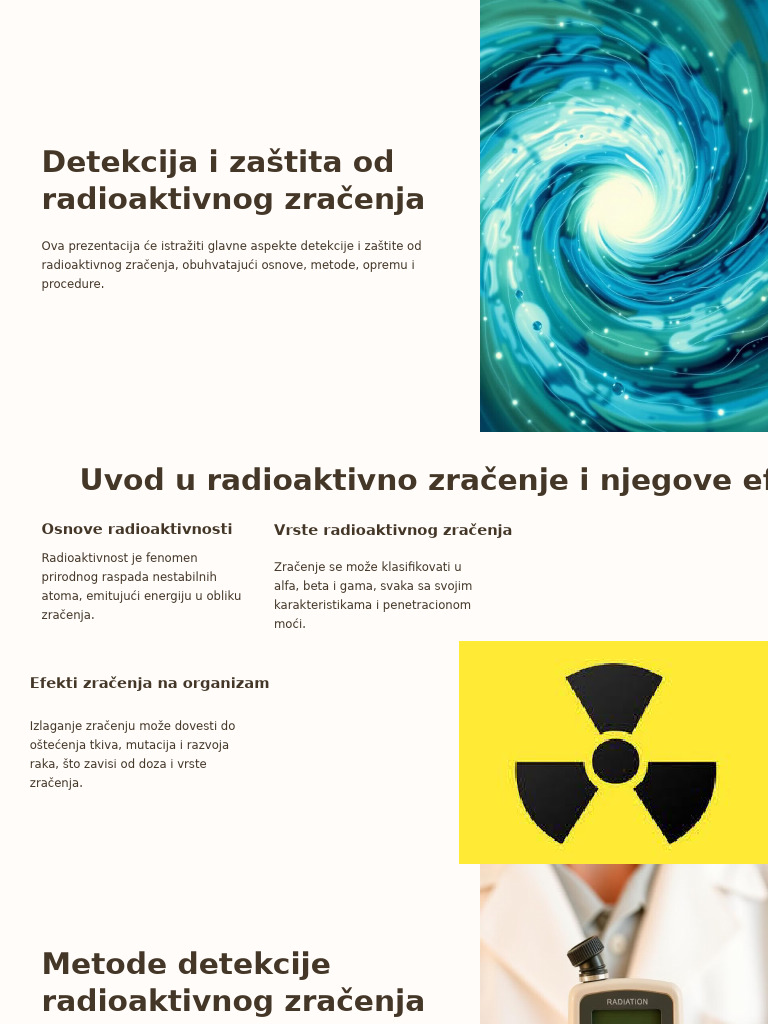 Detekcija I Zastita Od Radioaktivnog Zracenja | PDF
