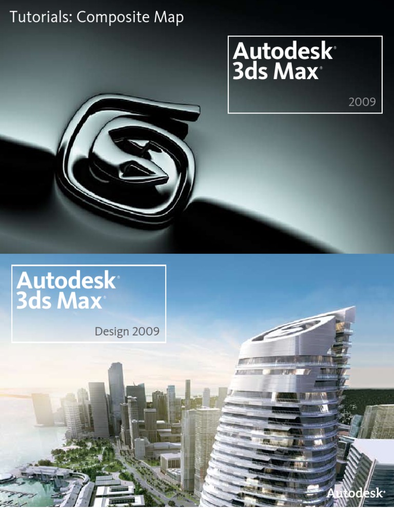 3dsmax 3dsmaxdesign 2009 Composite Map Tutorial1 | PDF
