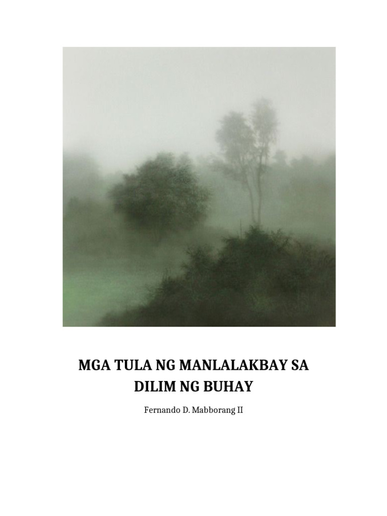 Mga Tula NG Manlalakbay Sa Dilim NG Buhay Covered | PDF