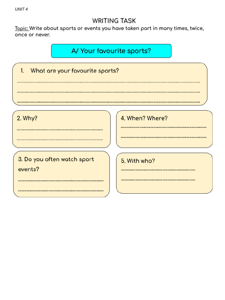 Unit 4 - Writing | PDF