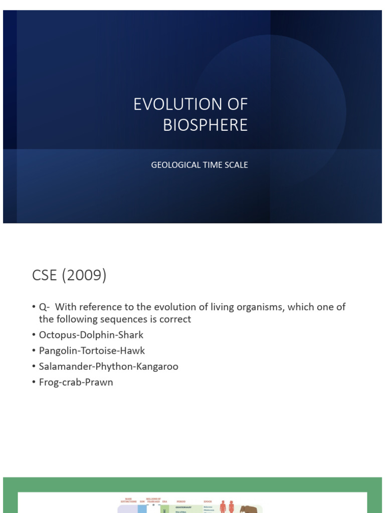 Classroom 0 Evolution of Biosphere | PDF | Conservation Biology | Systems Ecology