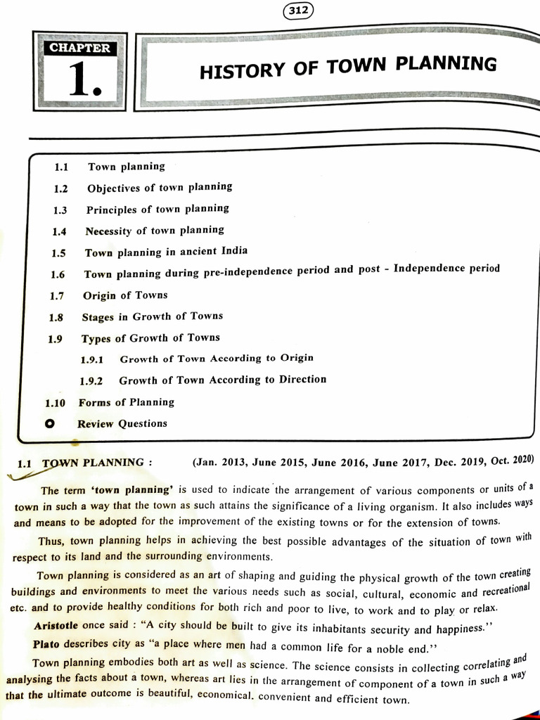 History of Town Planning | PDF