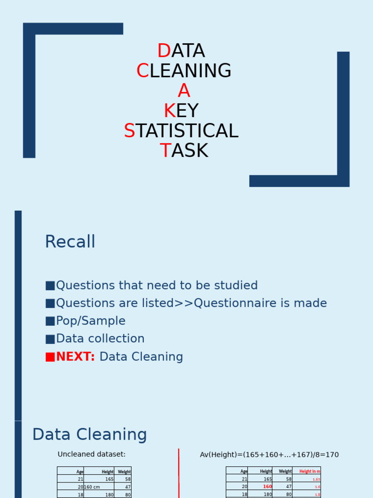 W 1 P 4 Data Cleaning | PDF