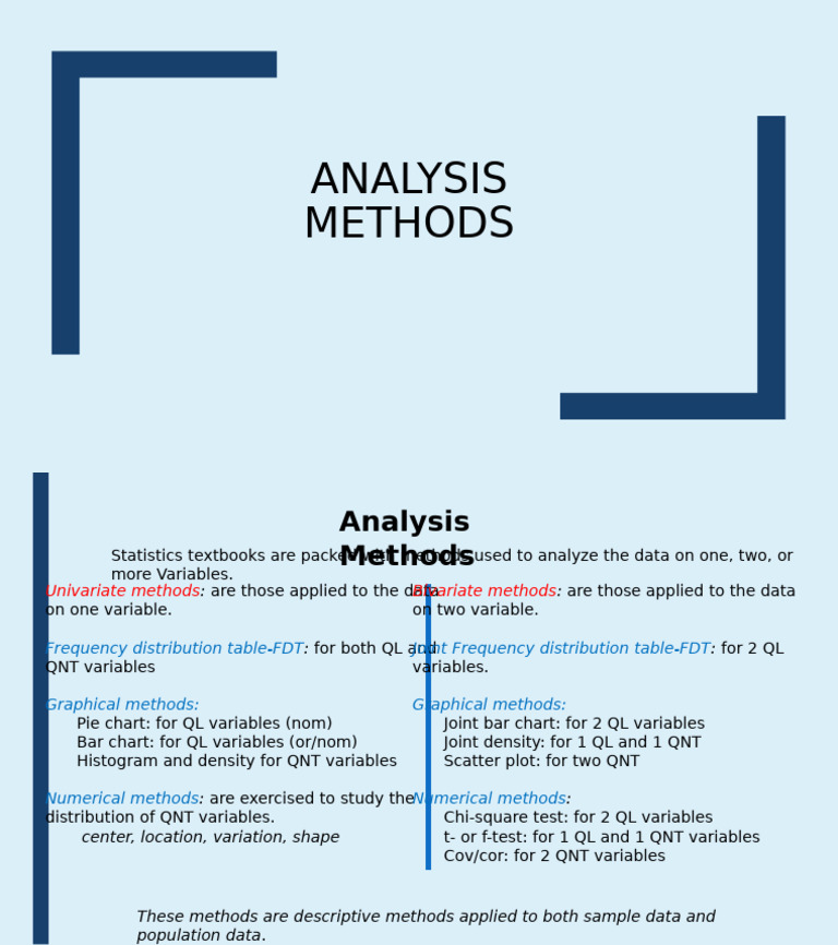w 2 p 1 Analysis Methods | PDF