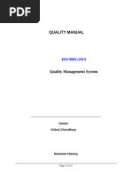 ISO-9001-2015-quality Manual-Template-Sample PDF | PDF | Competence (Human Resources) | Quality ...