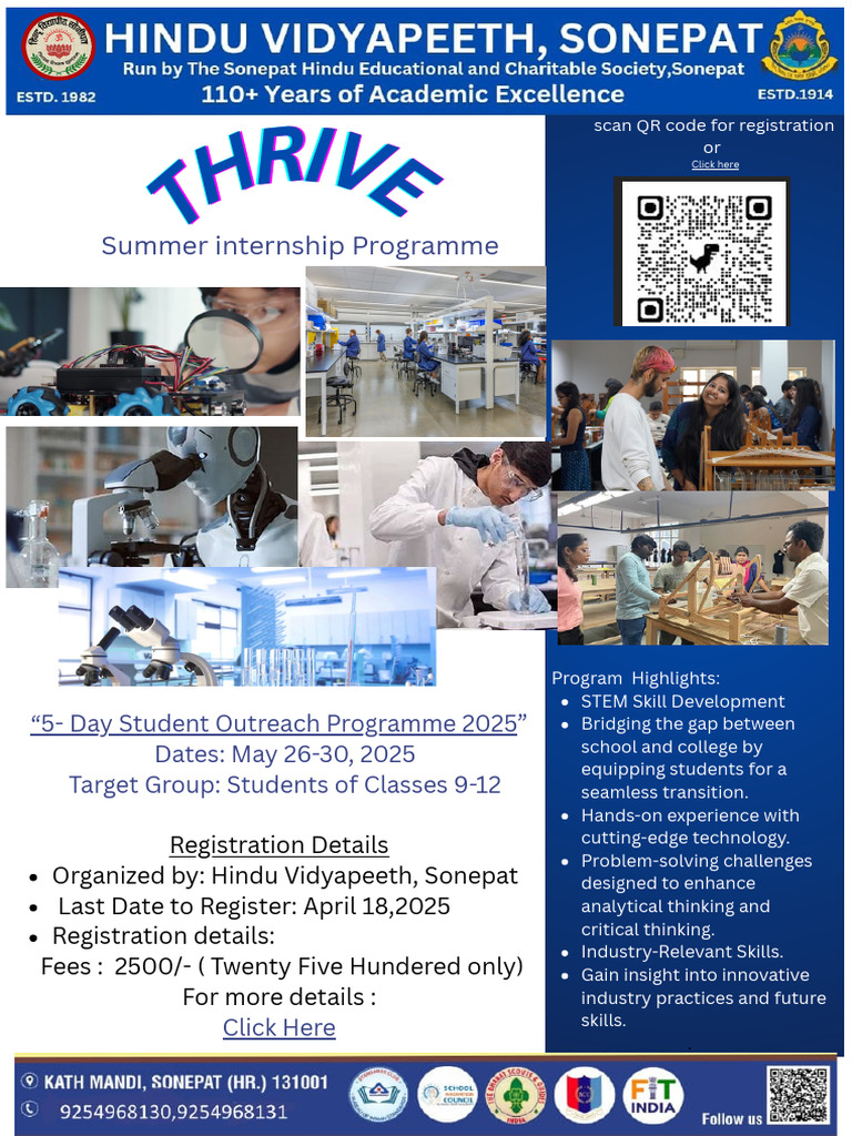 Thrive Summer Internship Programme-1 | PDF