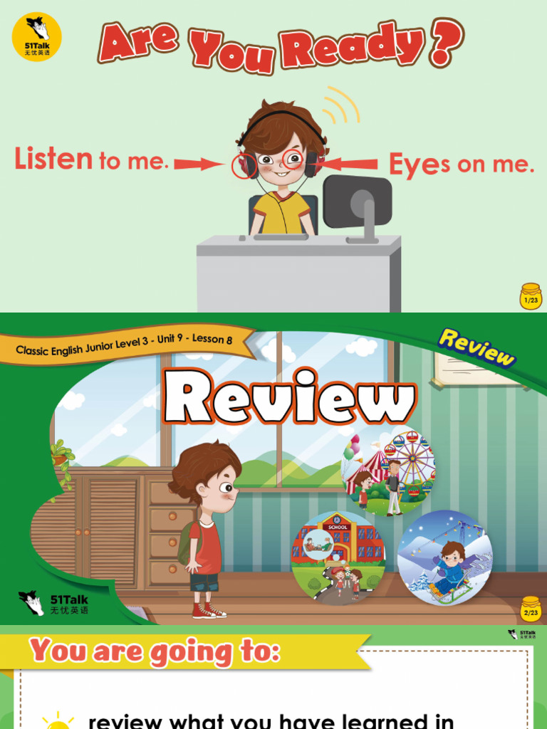 Level 3 - Unit 9 - Lesson 8 - Review | PDF