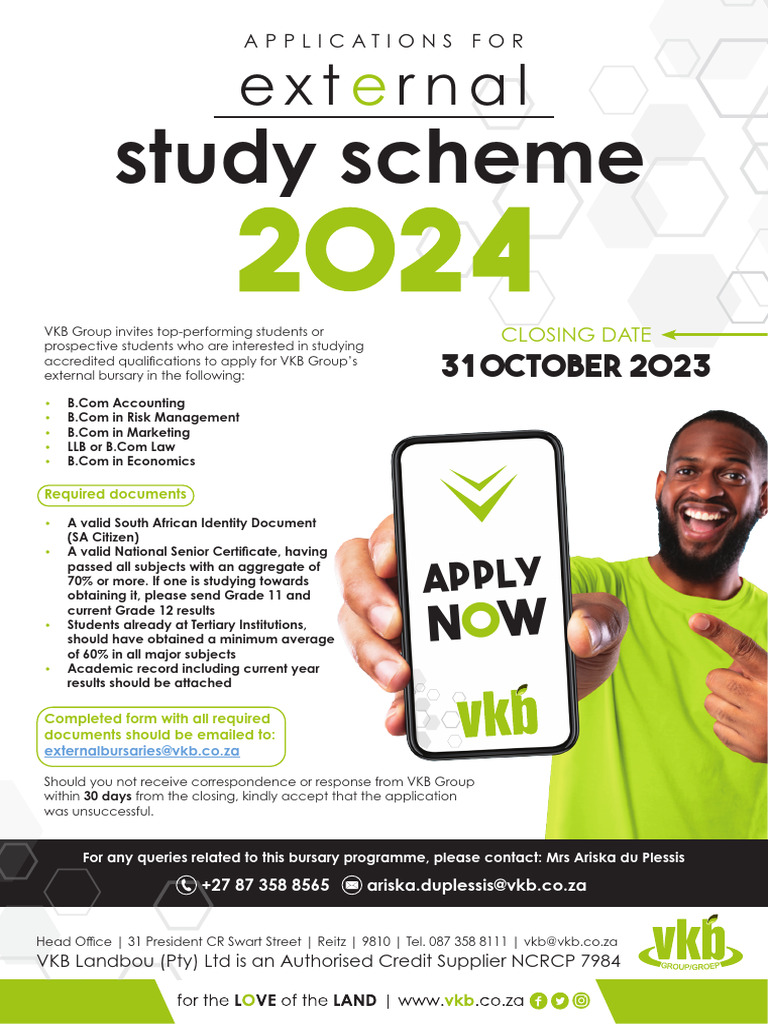 VBK Bursary Application Form 2024 | PDF